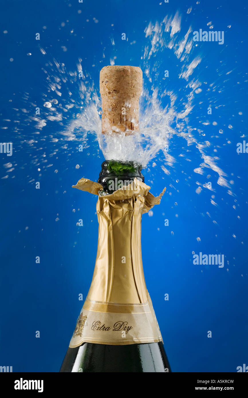 Champagne Bottle Popping Cork High Resolution Stock Photography and ...