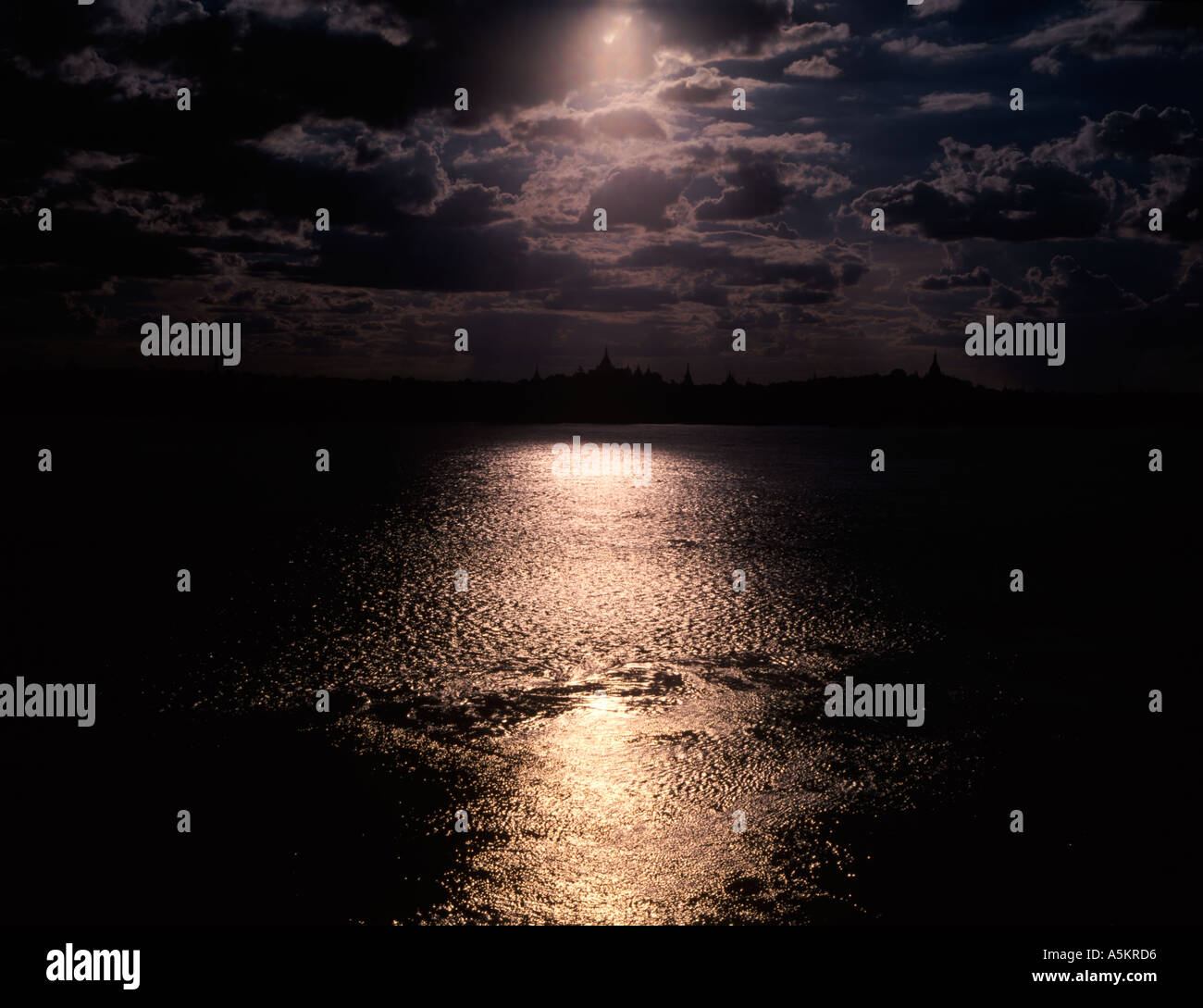 Moon over burma hi-res stock photography and images - Alamy