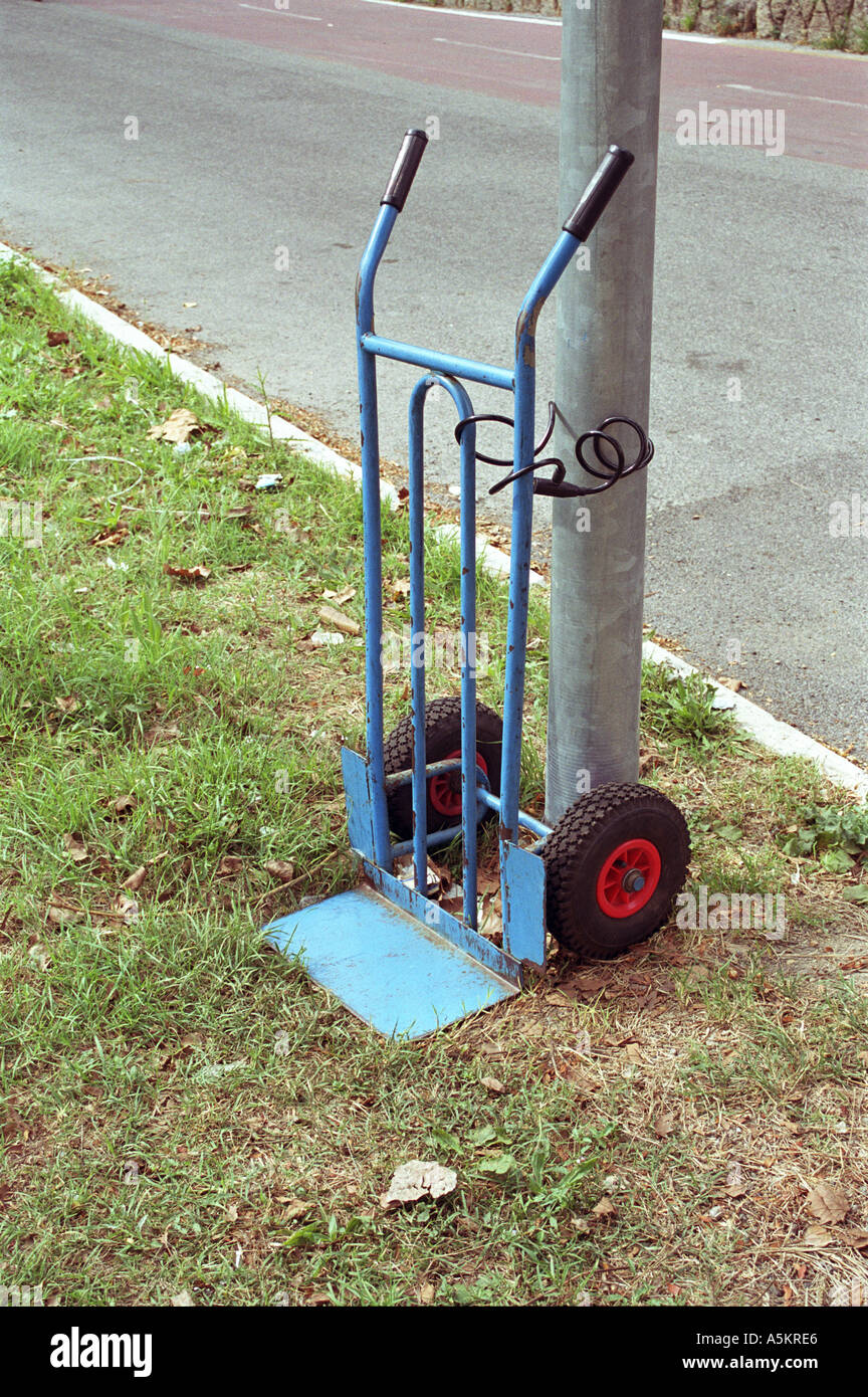 Red postal trolley hi-res stock photography and images - Alamy