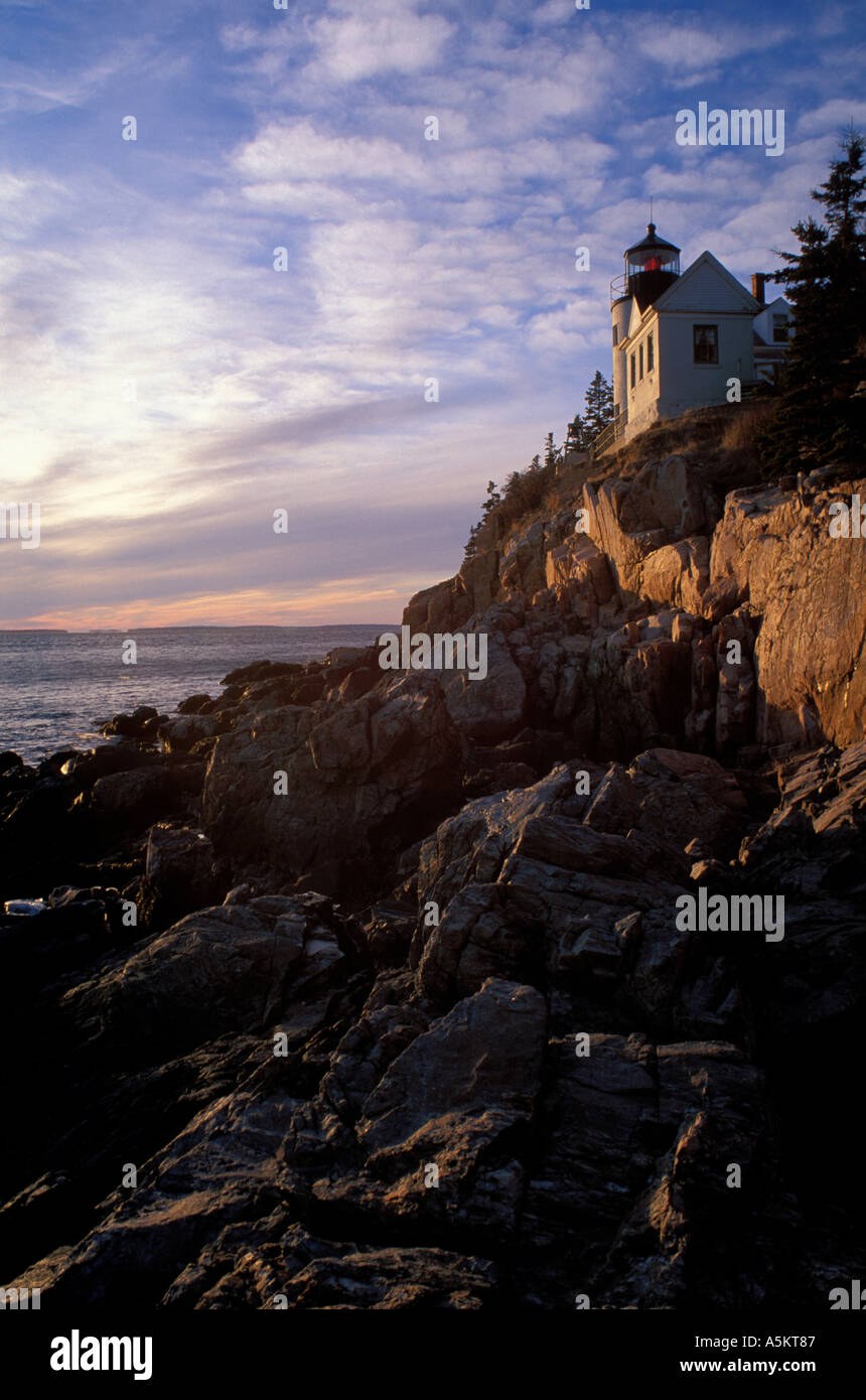 Bass Harbor ME Bass Harbor Head Light Sunset Mt Desert Island ...