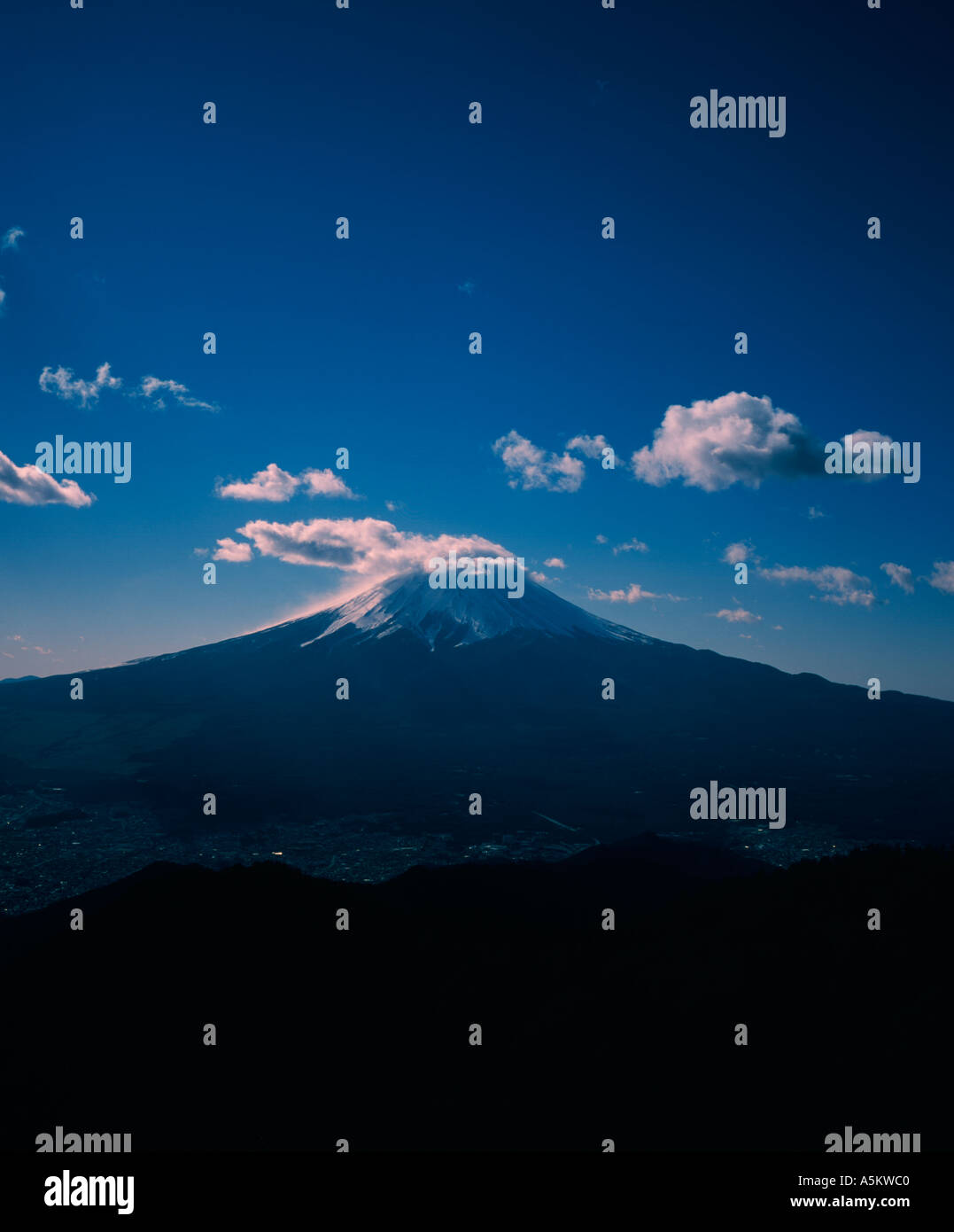 Mt Fuji in Winter Japan Stock Photo - Alamy