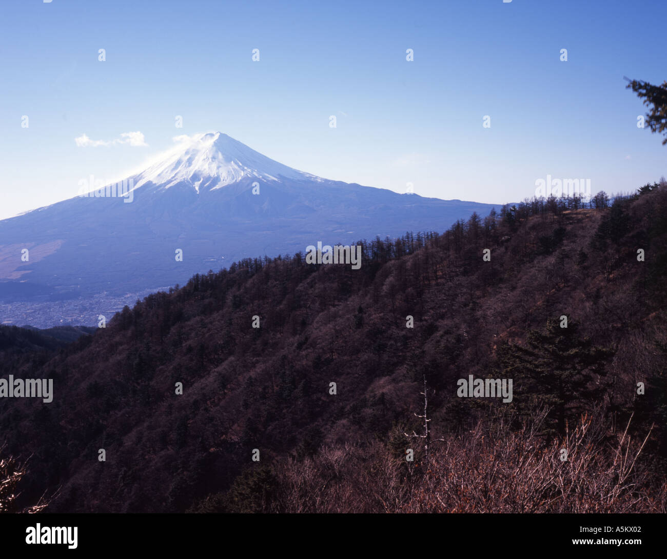 Mt Fuji in Winter Japan Stock Photo - Alamy