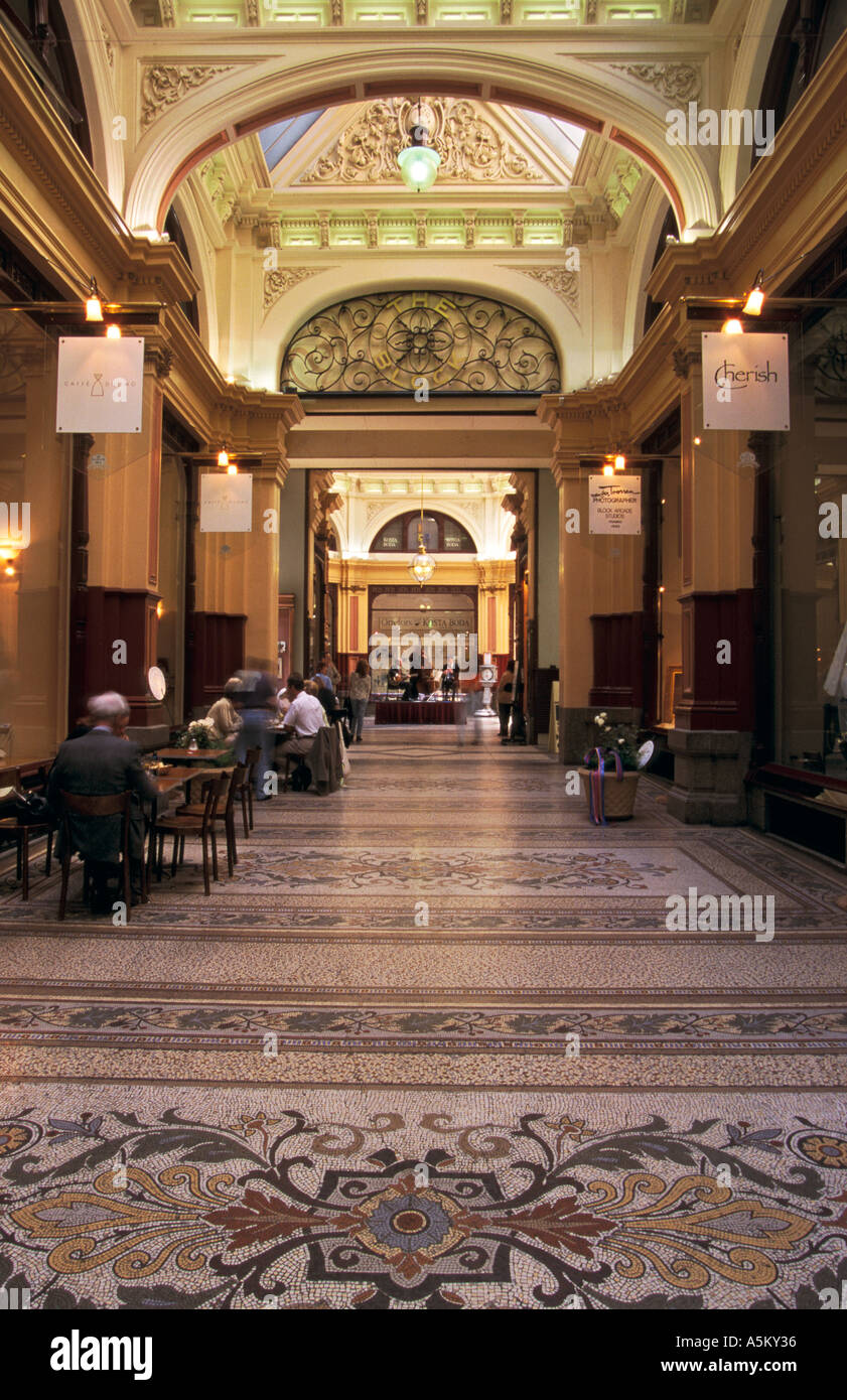 Block Arcade, Melbourne Stock Photo - Alamy