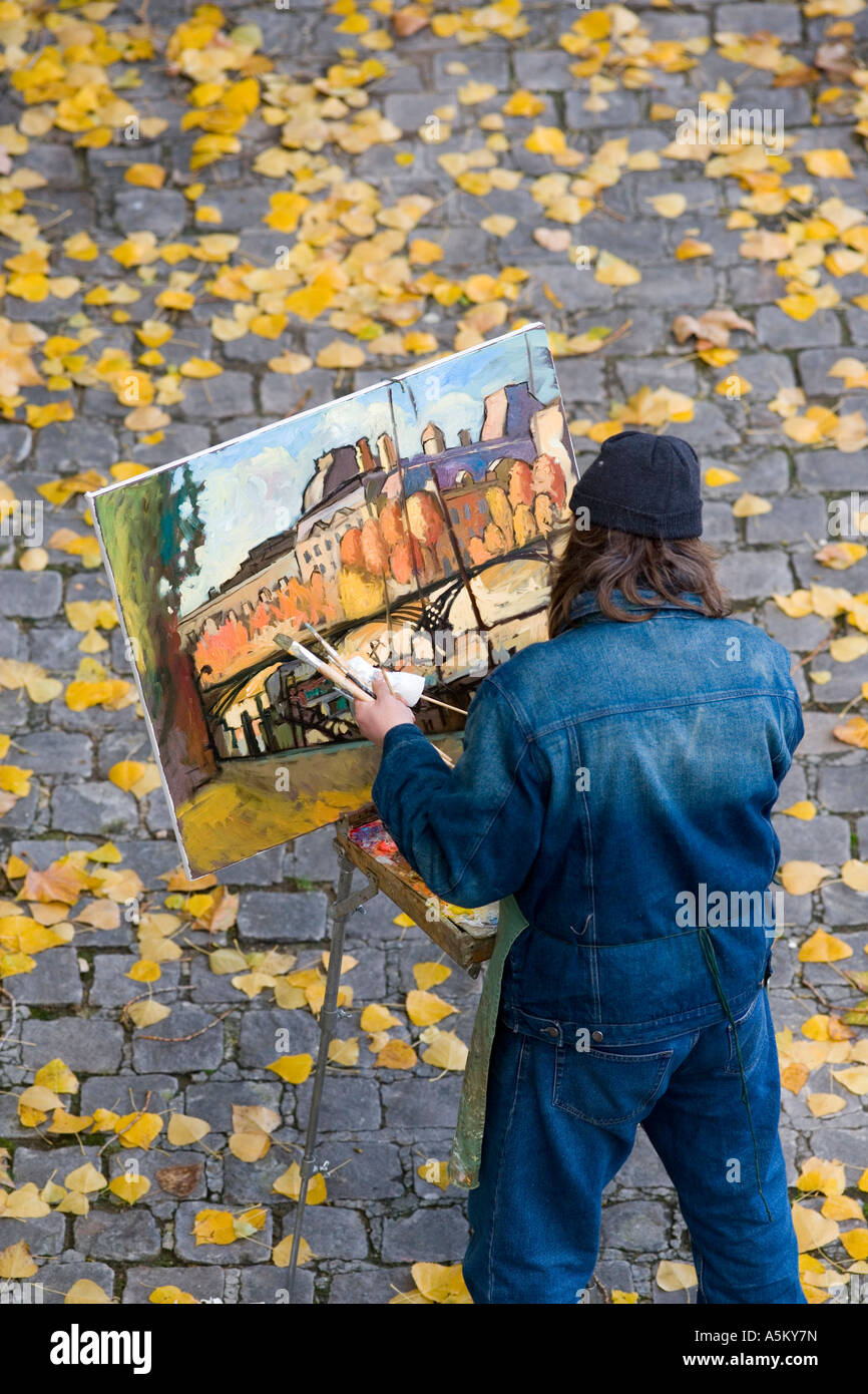 Painter in Paris. France Stock Photo - Alamy