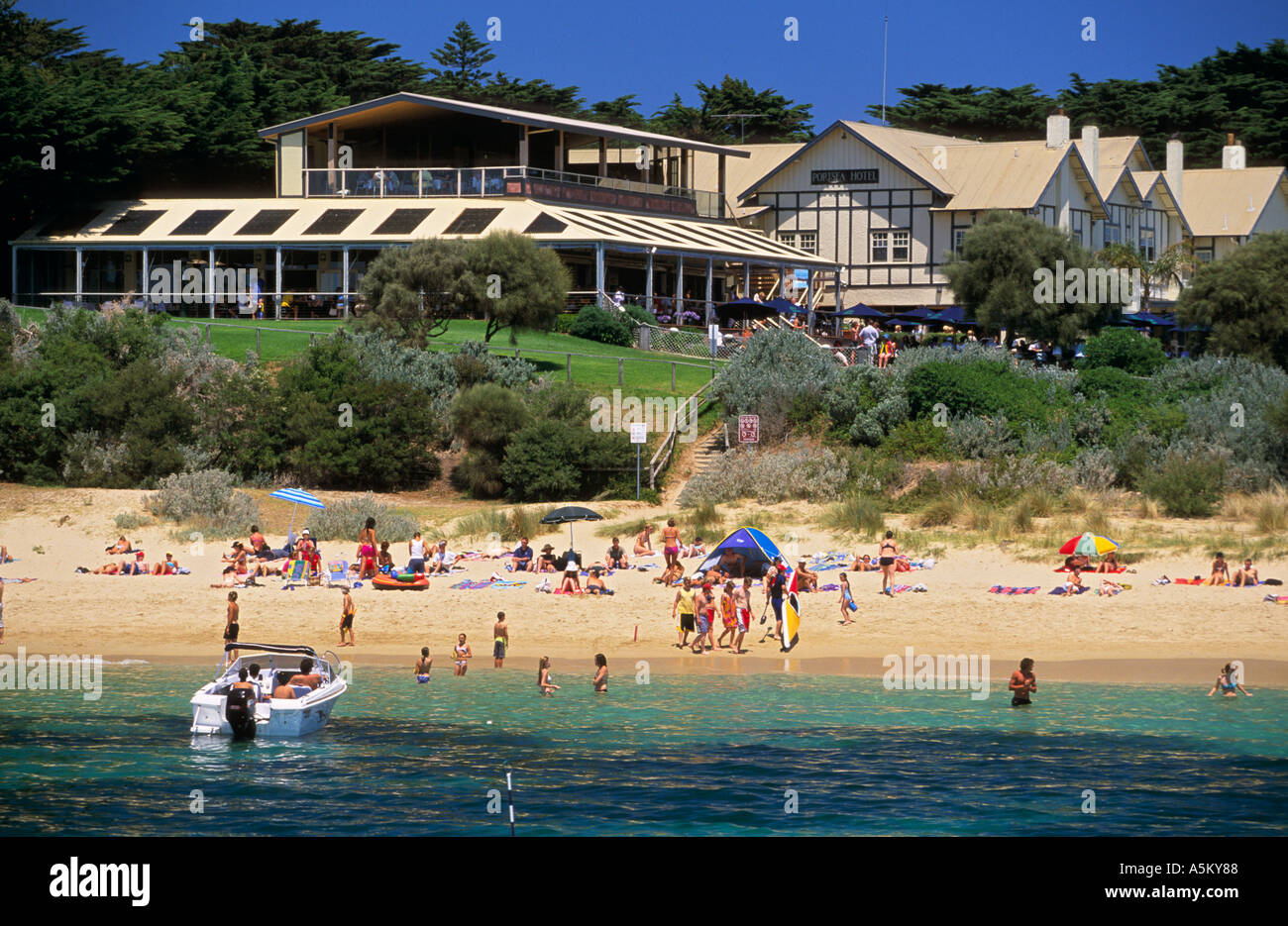 Summer beachscene Australia Stock Photo - Alamy