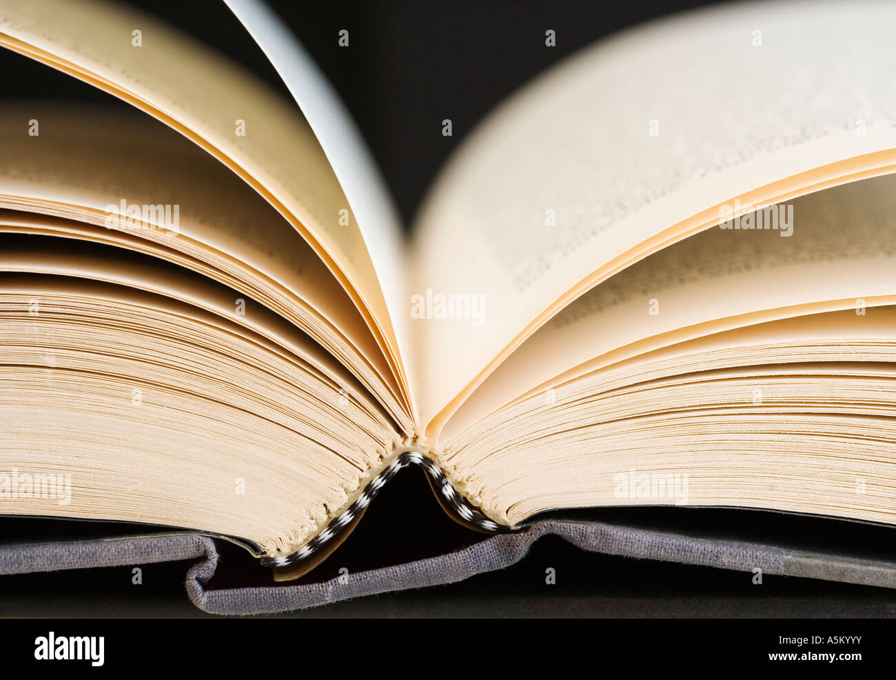 Close up of open book Stock Photo - Alamy