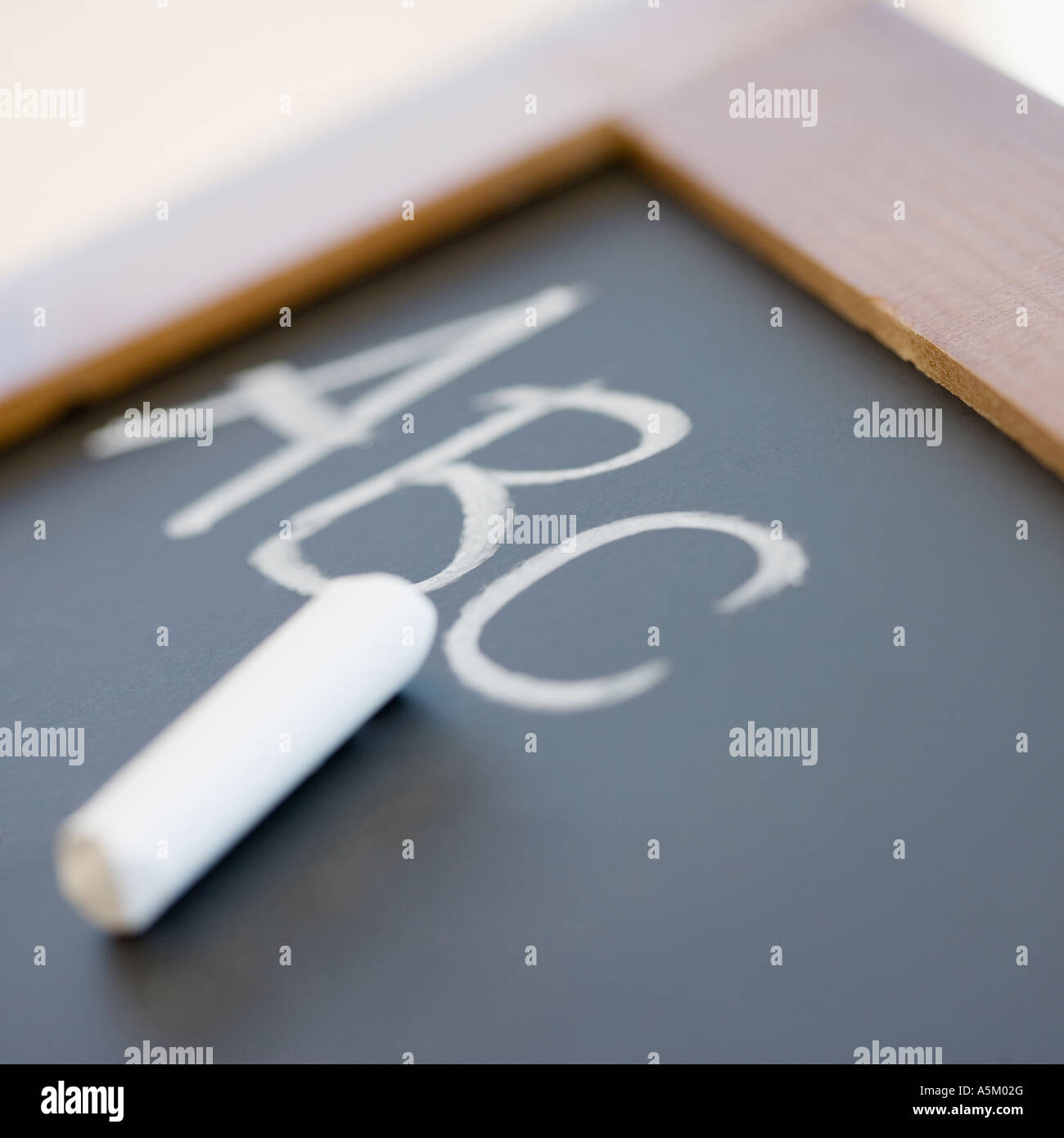 Close up of ABC written on chalkboard Stock Photo - Alamy