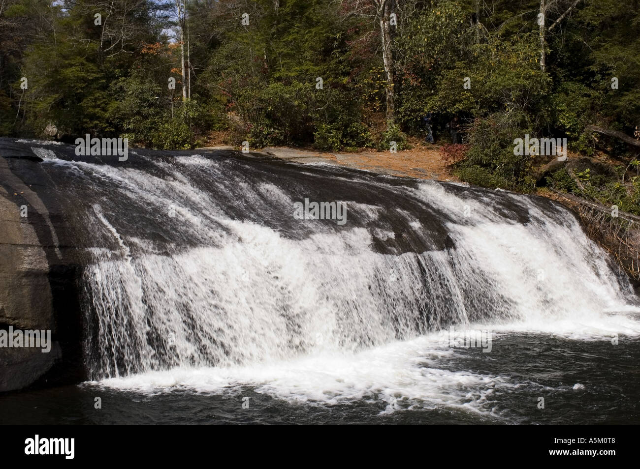 Turtleback Falls is on the Horsepasture River in Western North Carolina ...