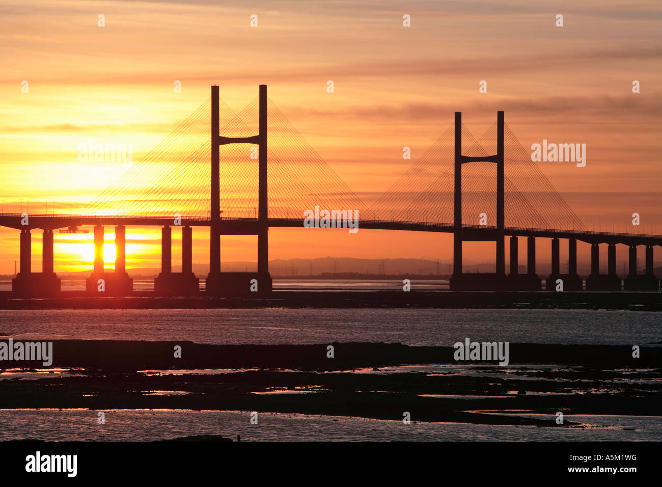 The Second Severn Crossing Bridge taking the M4 motorway between ...