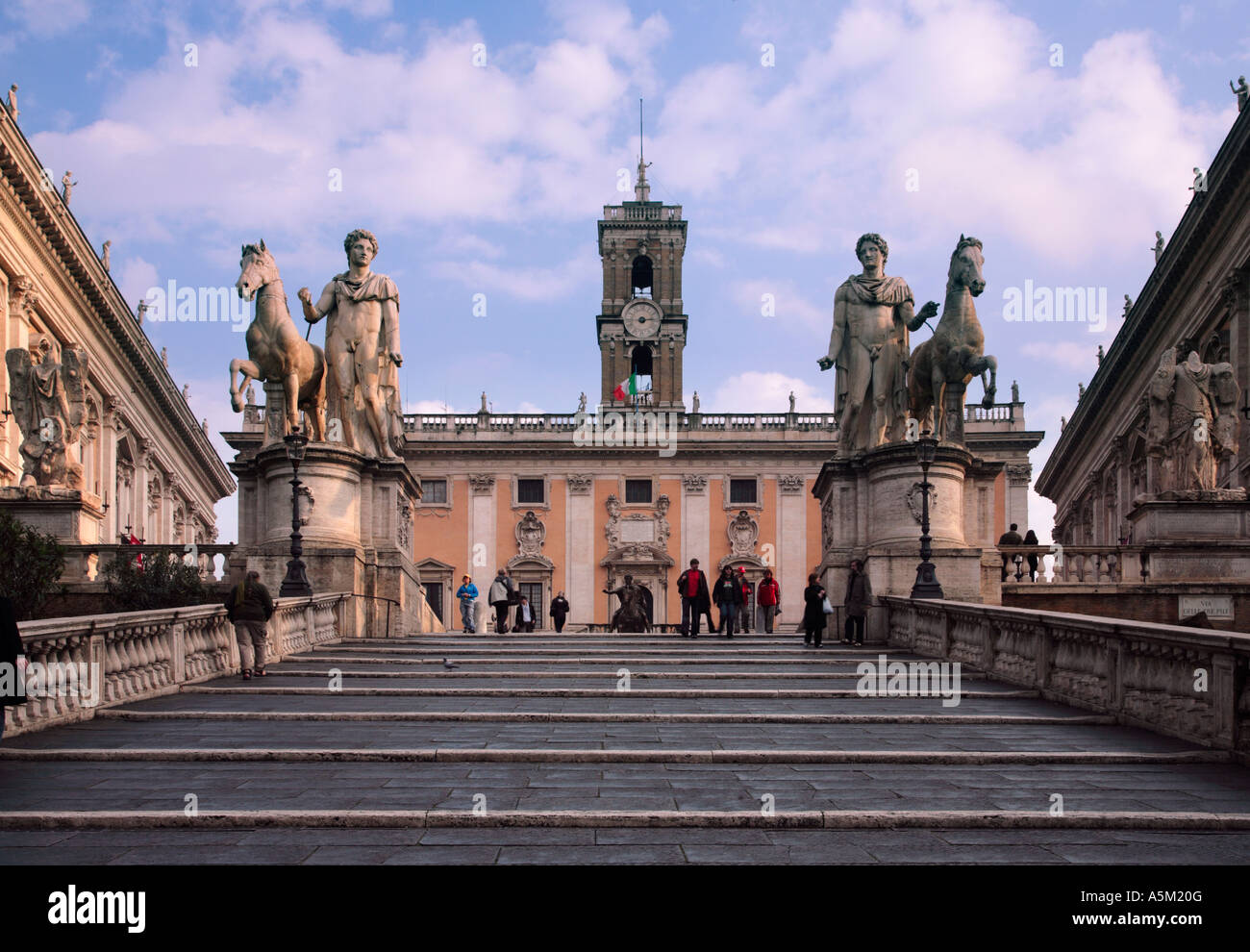 Cordonata di Michelangelo leading to the Piazza del Campidoglio Rome ...