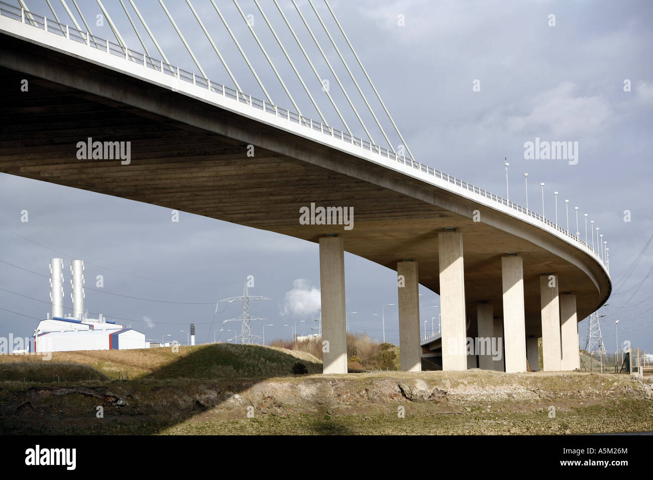 Dee River Crossing Bridge Flintshire High Resolution Stock Photography ...