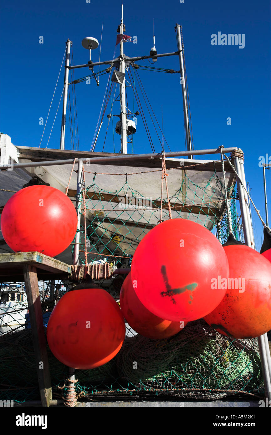 Commercial fishing boat floats Nanaimo Vancouver Island British ...