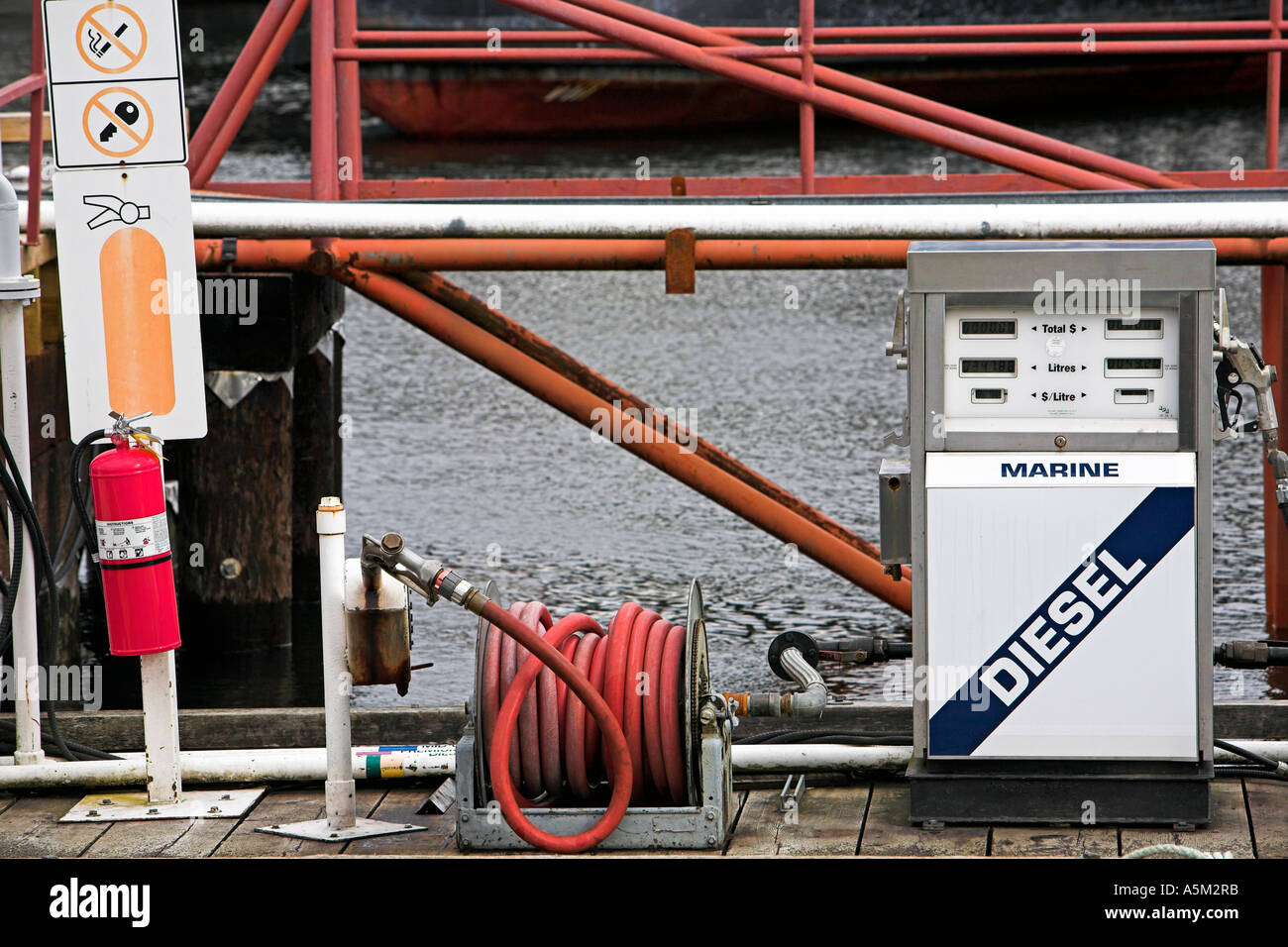 Marine Diesel refueling area Port Alberni Vancouver Island British ...