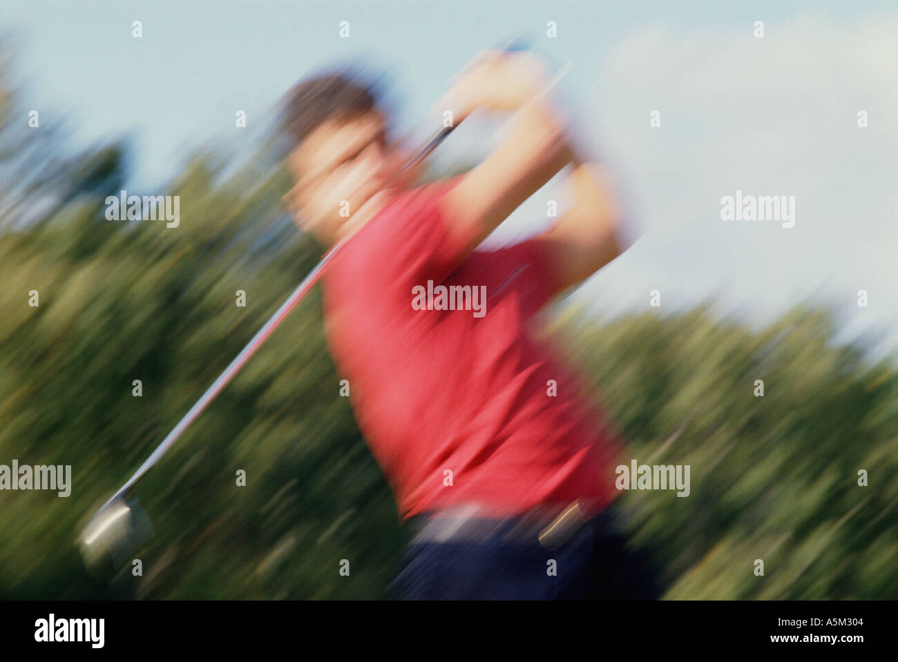Golf swing blurred hi-res stock photography and images - Alamy