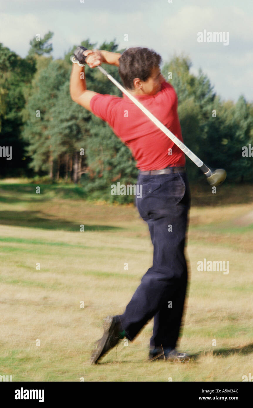 Golf swing blurred hi-res stock photography and images - Alamy