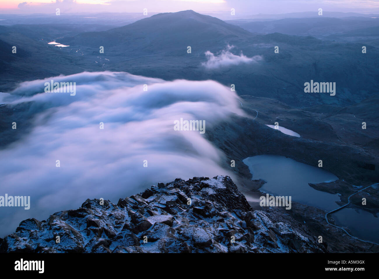 Llyn llydaw reservoir snowdonia wales hi-res stock photography and ...
