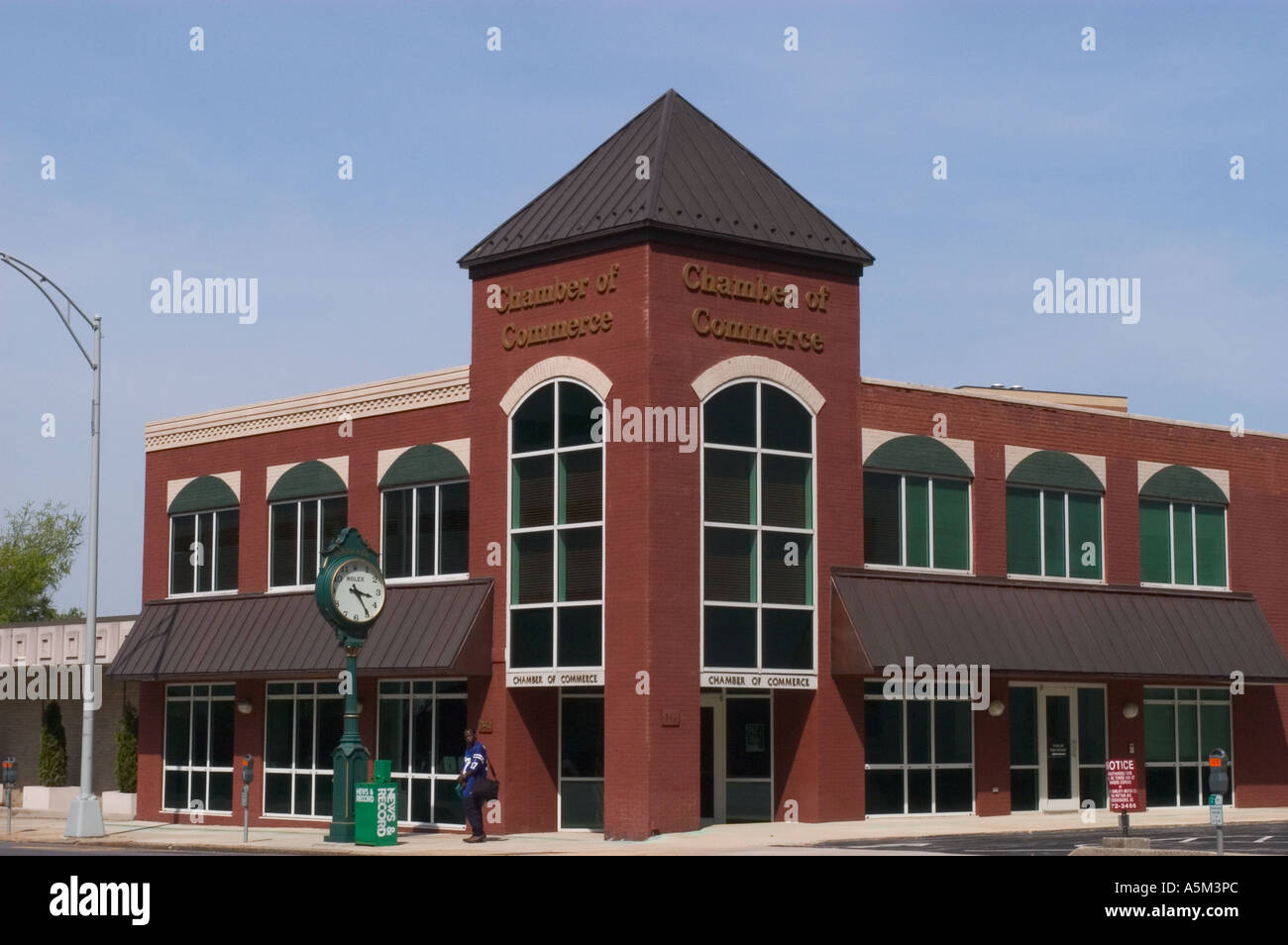 The Chamber of Commerce in downtown Greensboro North Carolina Stock ...