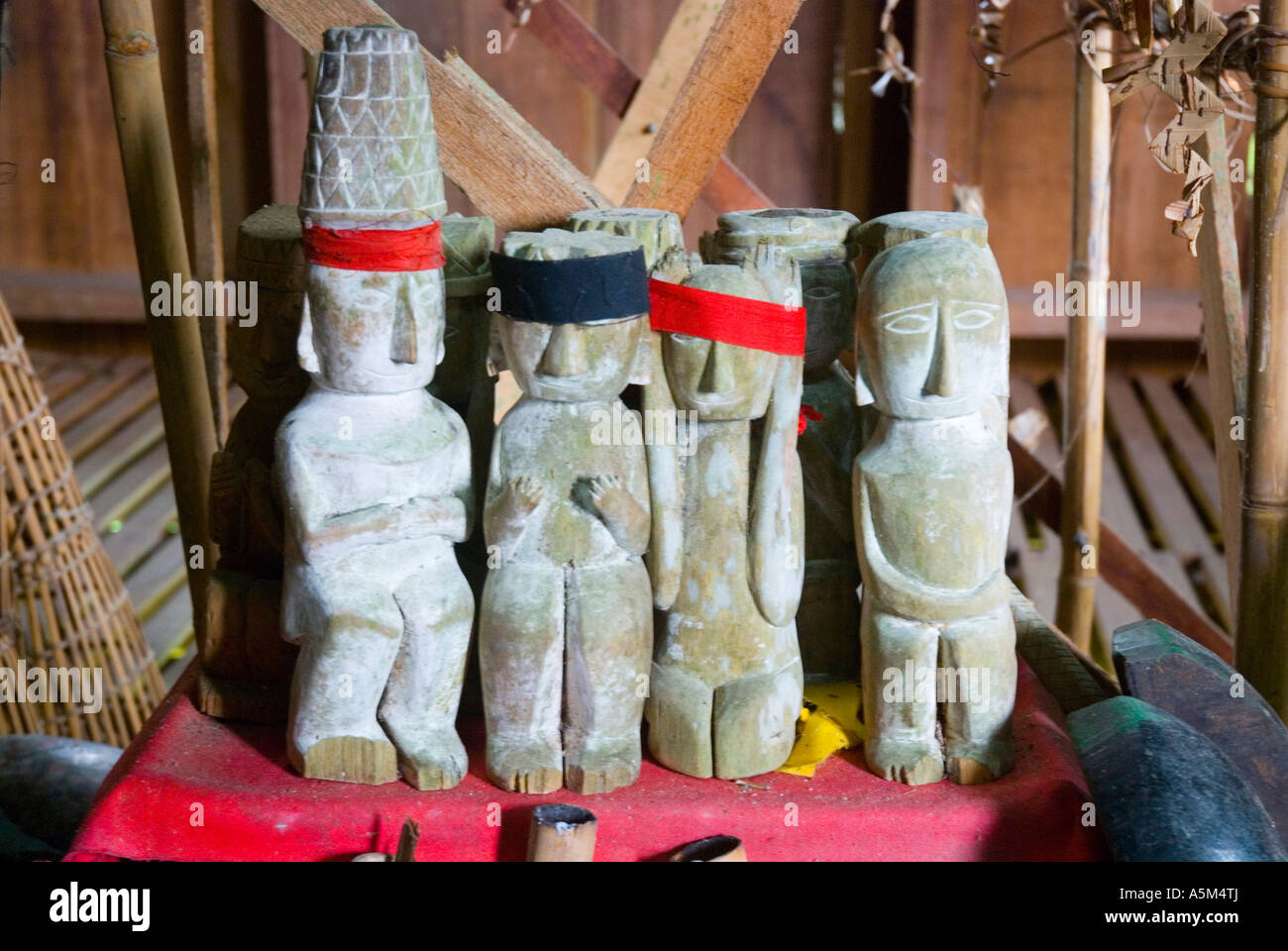 Melanau spirit figures Sarawak Cultural Centre Damai Borneo Malaysia ...