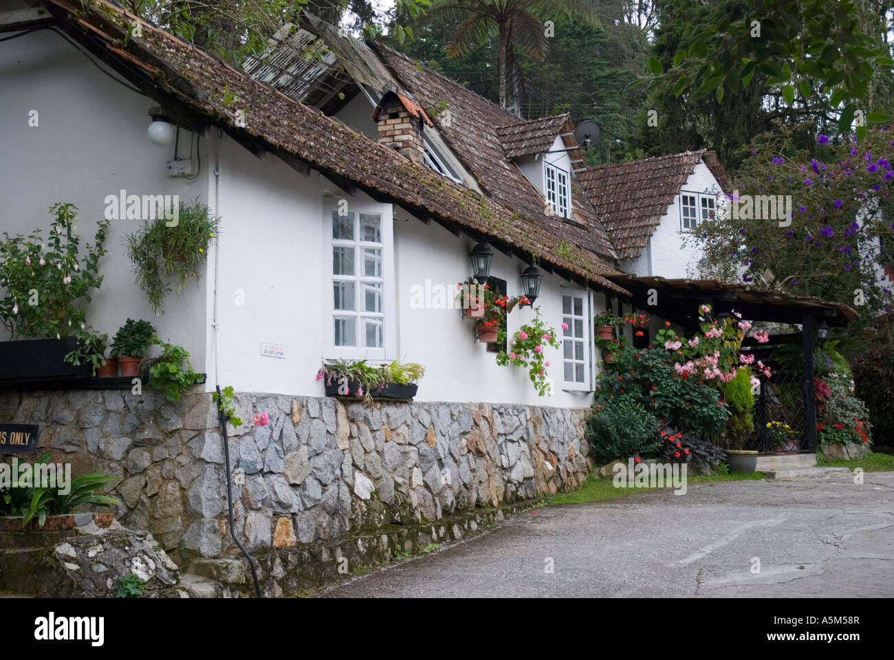 The old English style hotel The Smokehouse in Tanah Rata in the Cameron ...