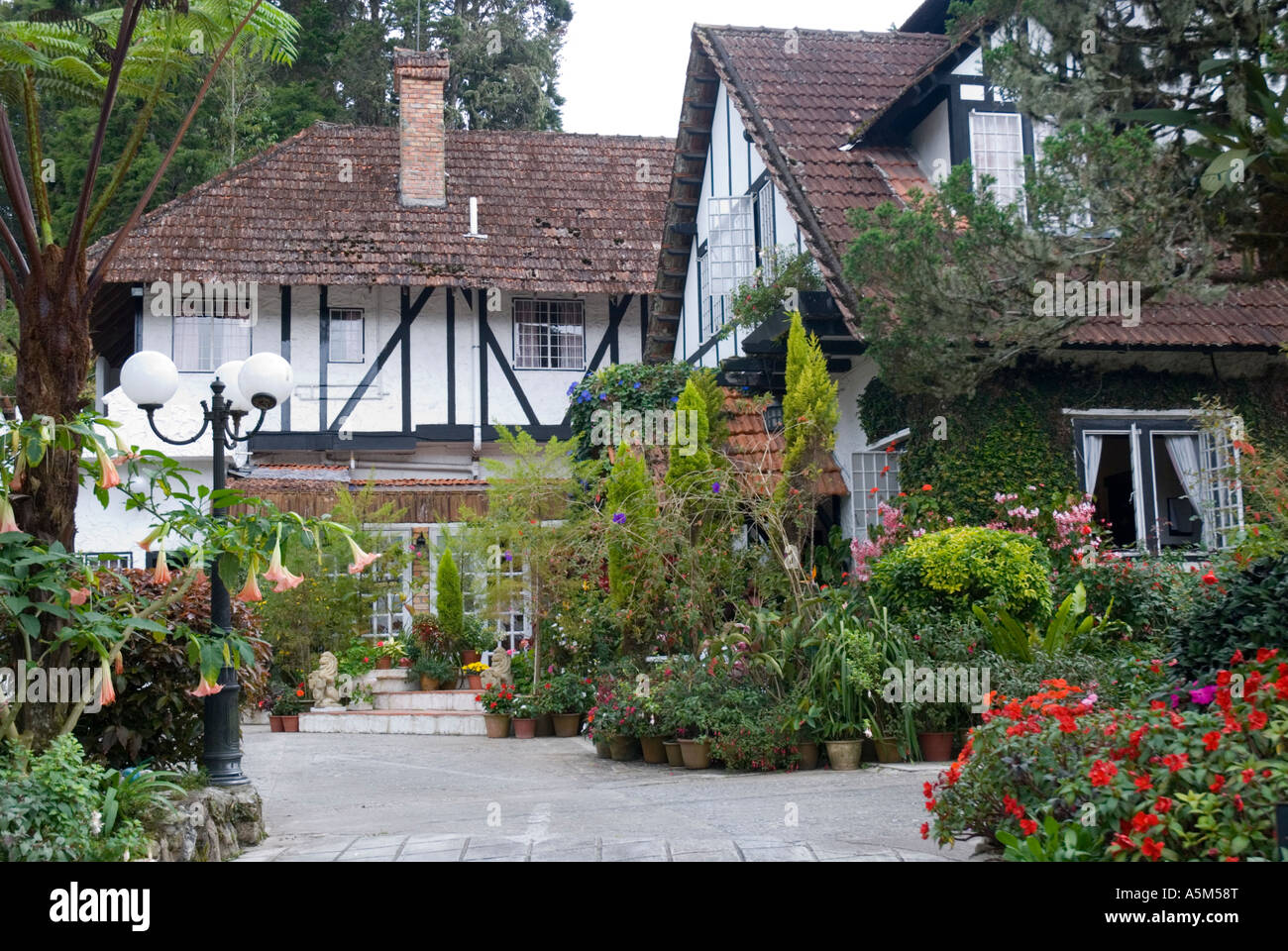 The old English style hotel The Smokehouse in Tanah Rata in the Cameron ...