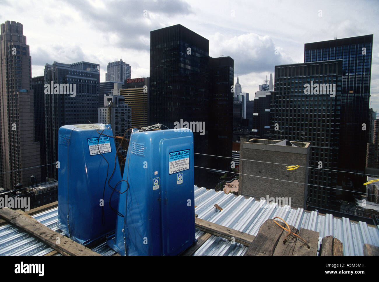 View from the steel deck at Random House building in New York City ...