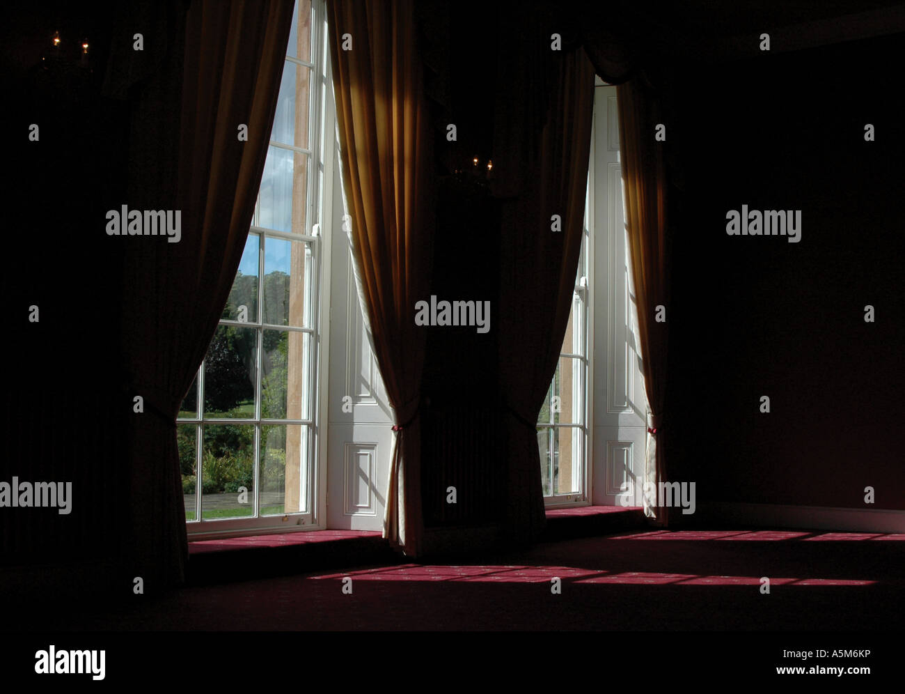 Draped window frames Stock Photo - Alamy