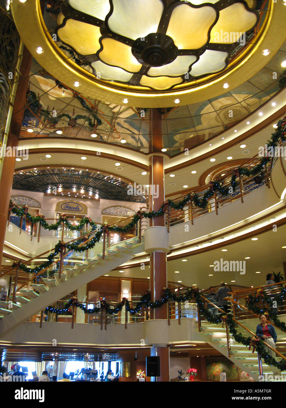 Atrium lobby of cruise ship Diamond Princess Stock Photo - Alamy