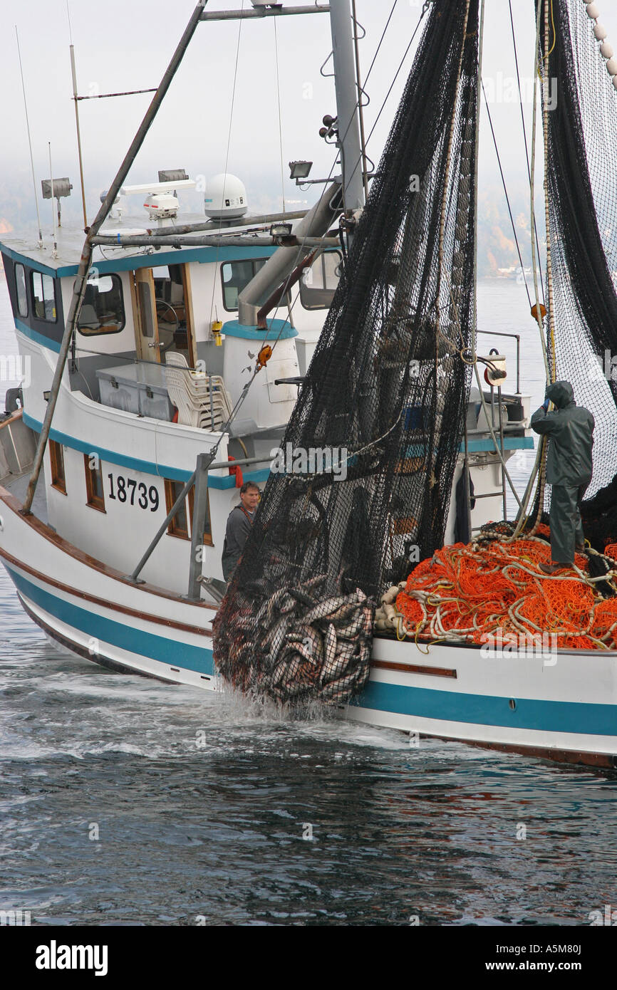 Salmon Fishing boat Stock Photo - Alamy