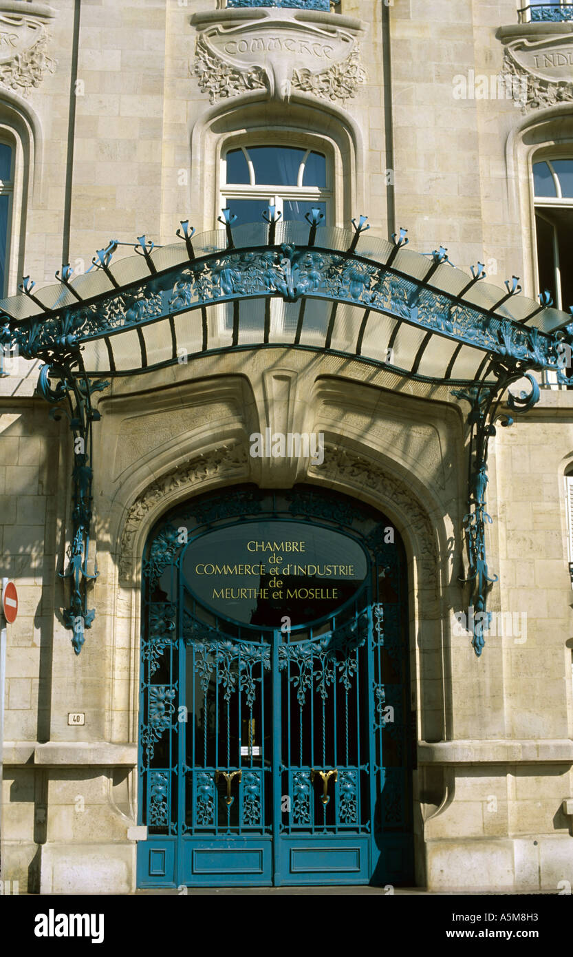 ENTRANCE OF THE CHAMBER OF COMMERCE WITH WROUGHT-IRON WORK BY ...