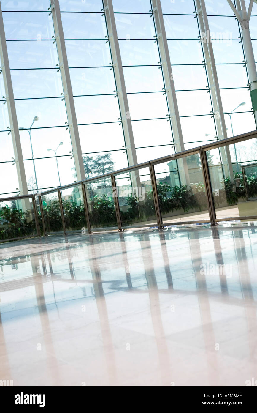 Inside of a modern construction to be used as background Stock Photo ...