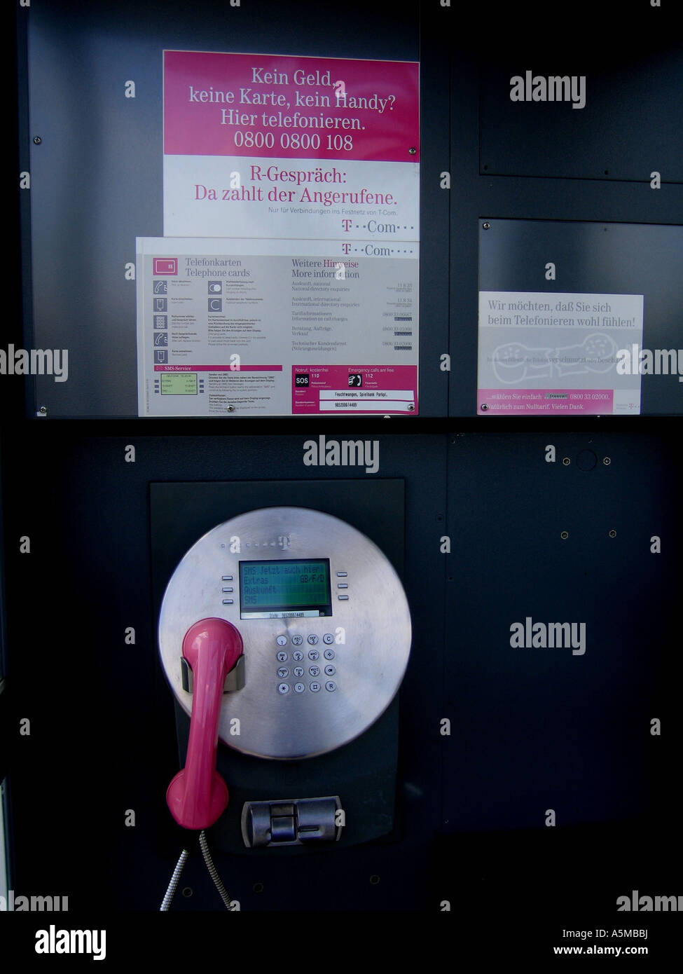 Telefonzelle telephone box Telecom Stock Photo - Alamy