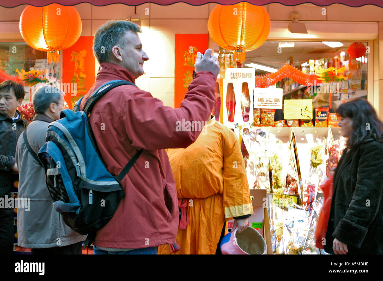 Paris France Chinese Supermarket in Chinatown "The Big Store" Night ...