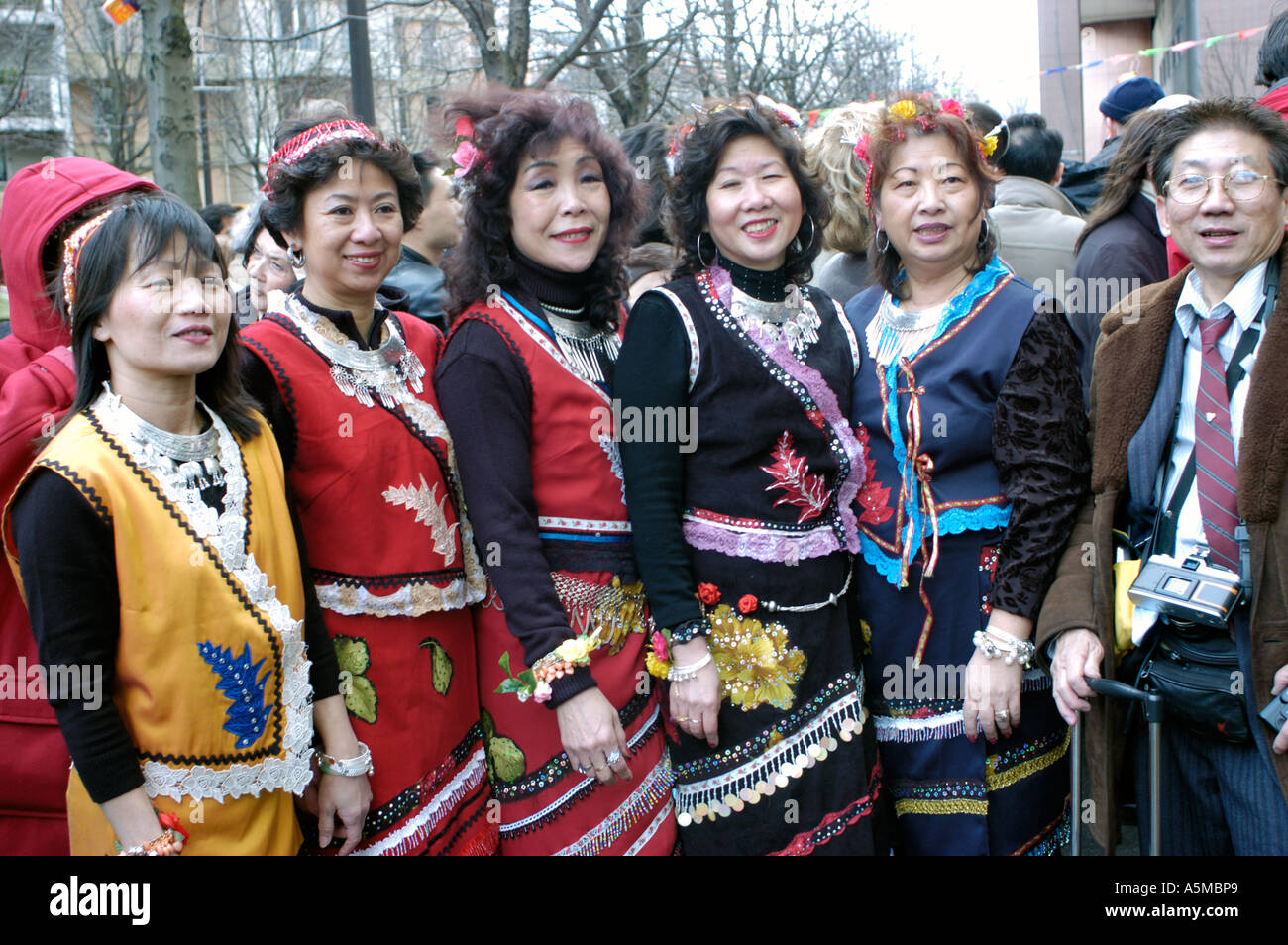 Native dress colorful midadults portrait folkloric hi-res stock ...