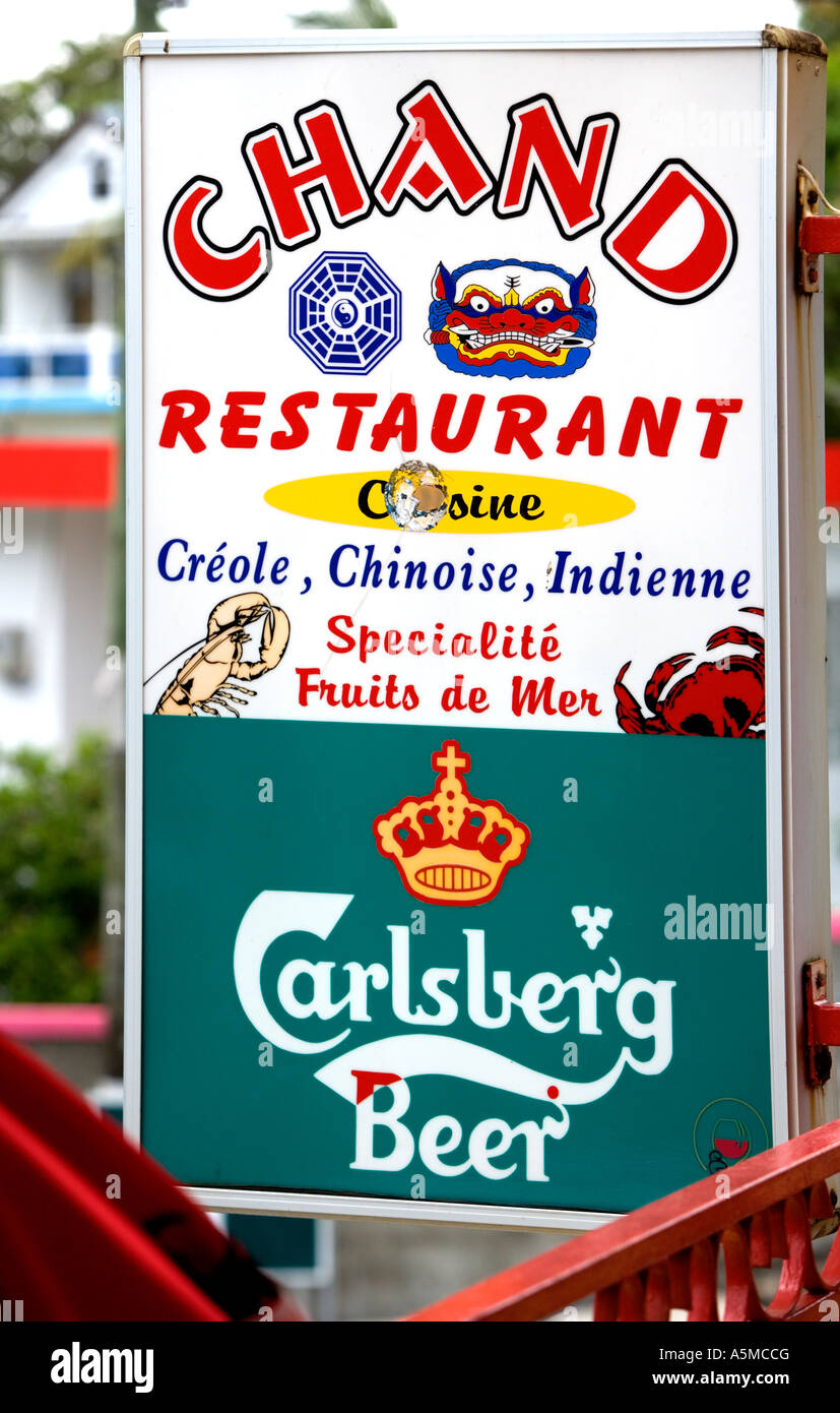 Creole sign mauritius hi-res stock photography and images - Alamy
