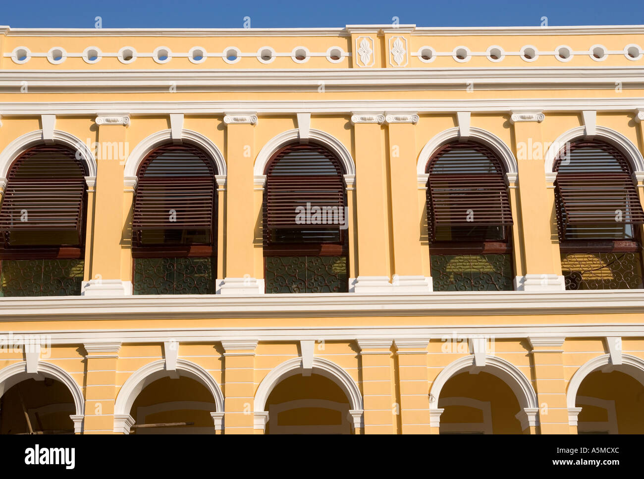 Building Facade Macau Stock Photo - Alamy