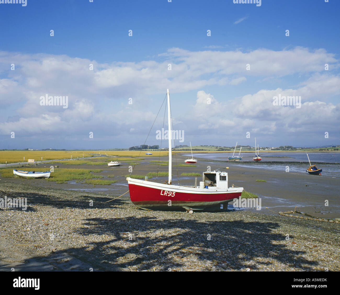 GB LANCASHIRE MORECAMBE BAY SUNDERLAND POINT RIVER LUNE NEAR OVERTON ...