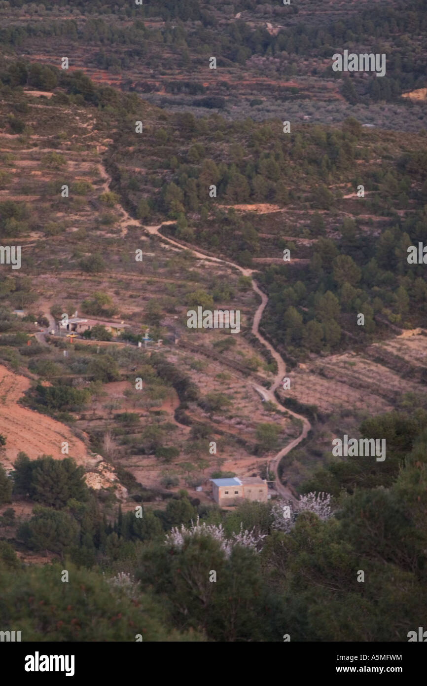 Castellón Segorbe northern Valencia. A winding road Stock Photo - Alamy