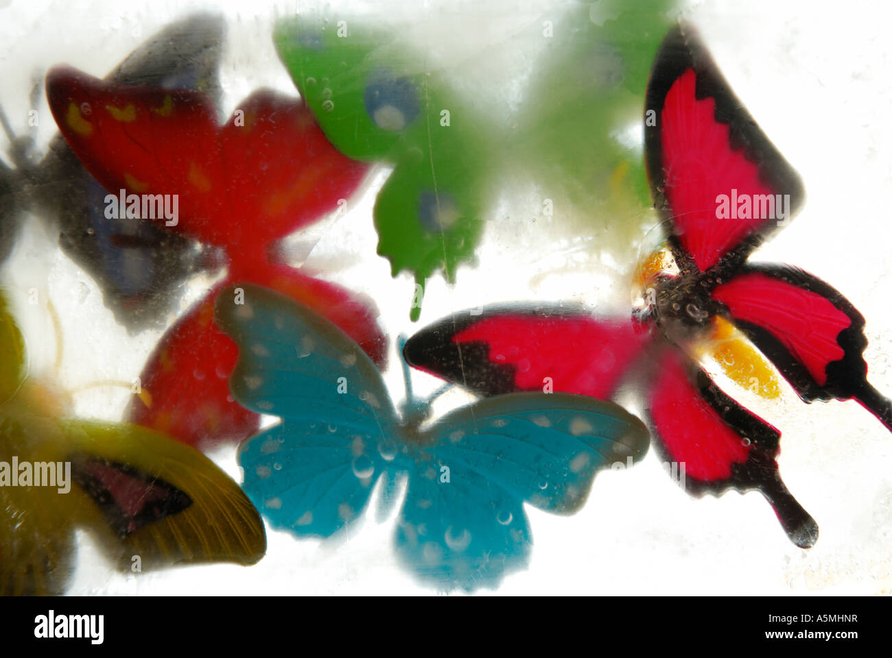 Frozen Toy Butterflies Stock Photo - Alamy
