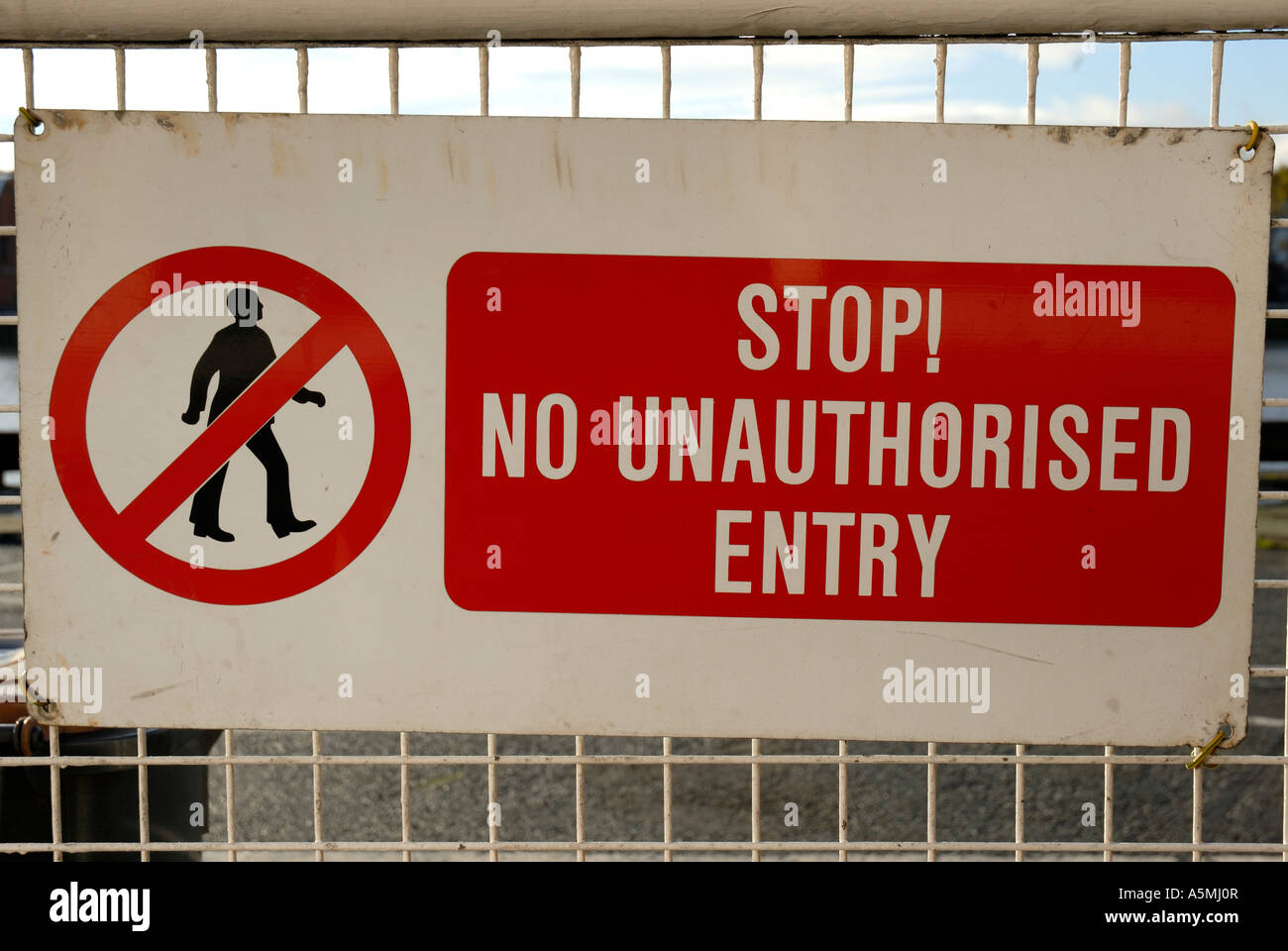 No Entry Sign on the Liffey River, Dublin, Ireland Stock Photo - Alamy