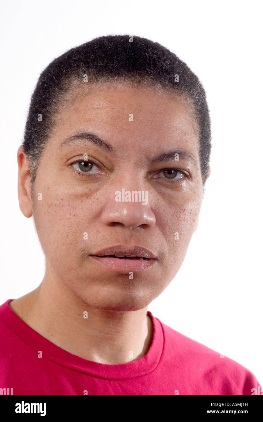 Portrait of black women with serious expression Stock Photo - Alamy