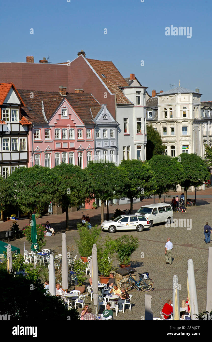 Peine architektur fachwerk marktplatz von hi-res stock photography and ...