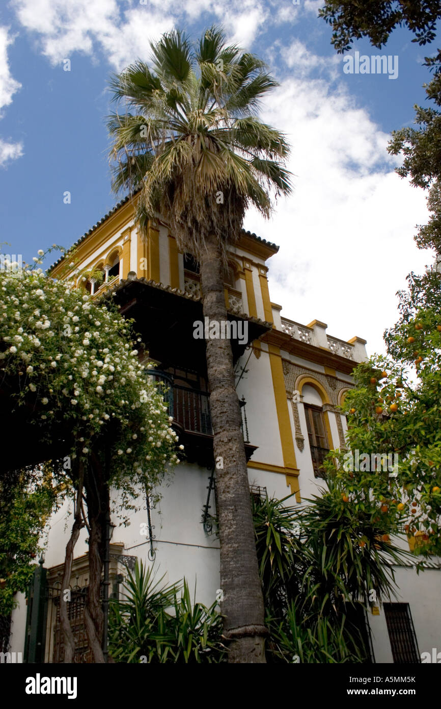 A Spanish architecture a Moorish building in Seville Stock Photo - Alamy