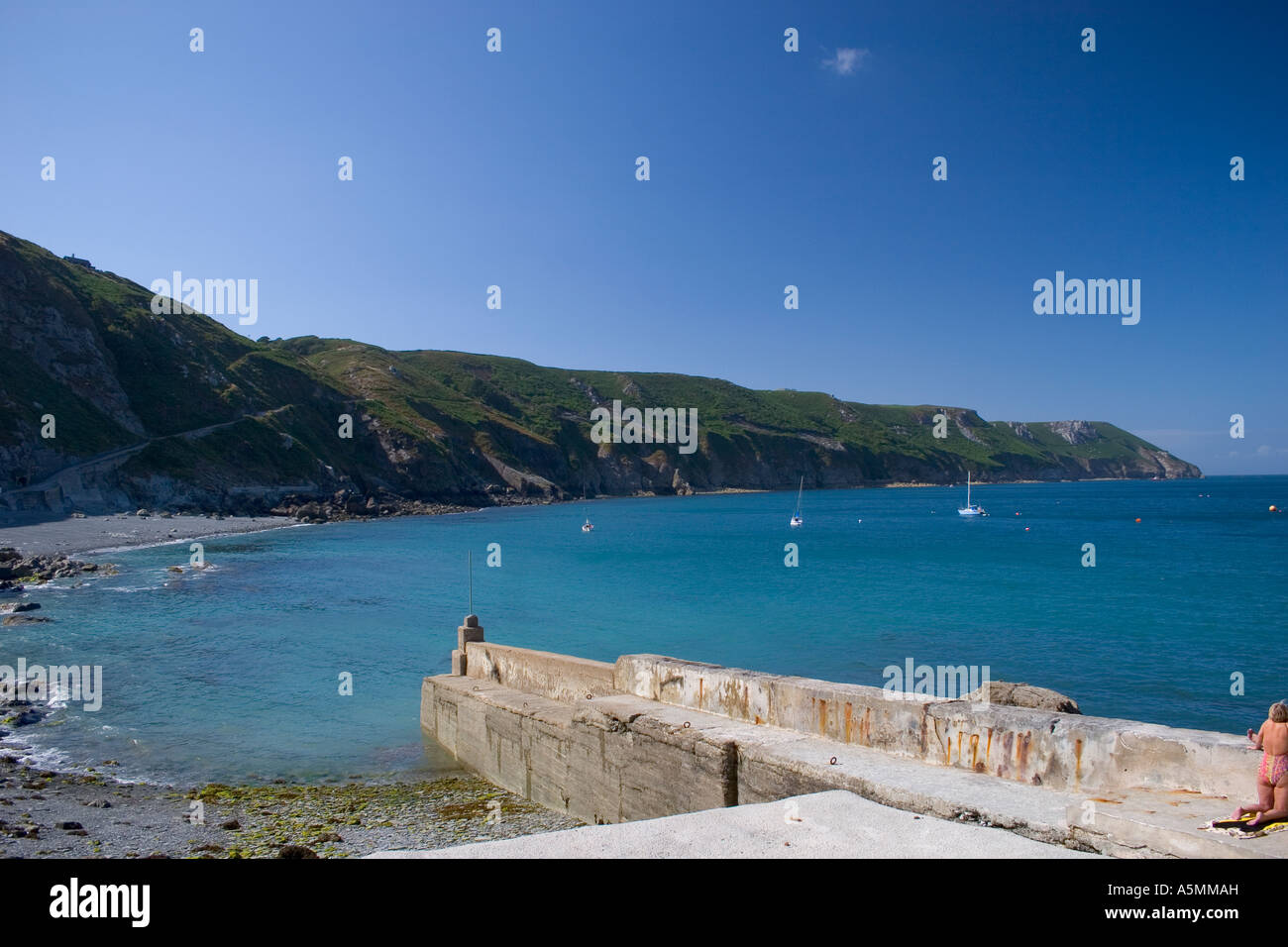 View from Lundy Island Stock Photo - Alamy