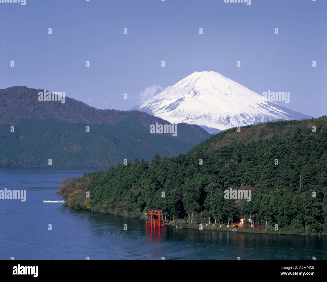 Mt Fuji and Lake Ashi Japan Stock Photo - Alamy