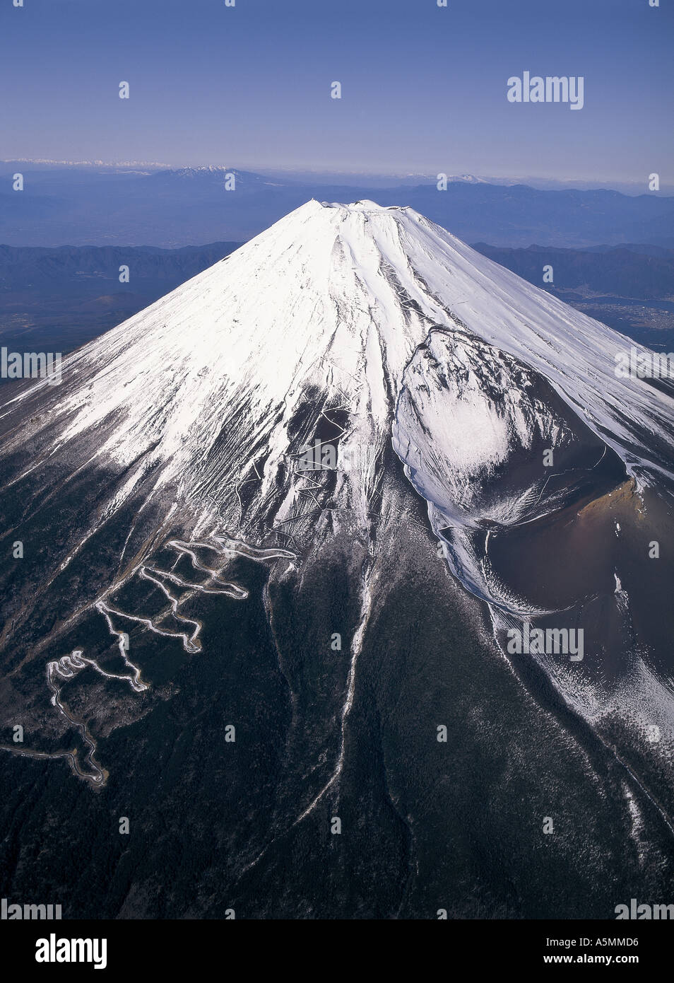 Aerial view of Mt Fuji Japan Stock Photo - Alamy