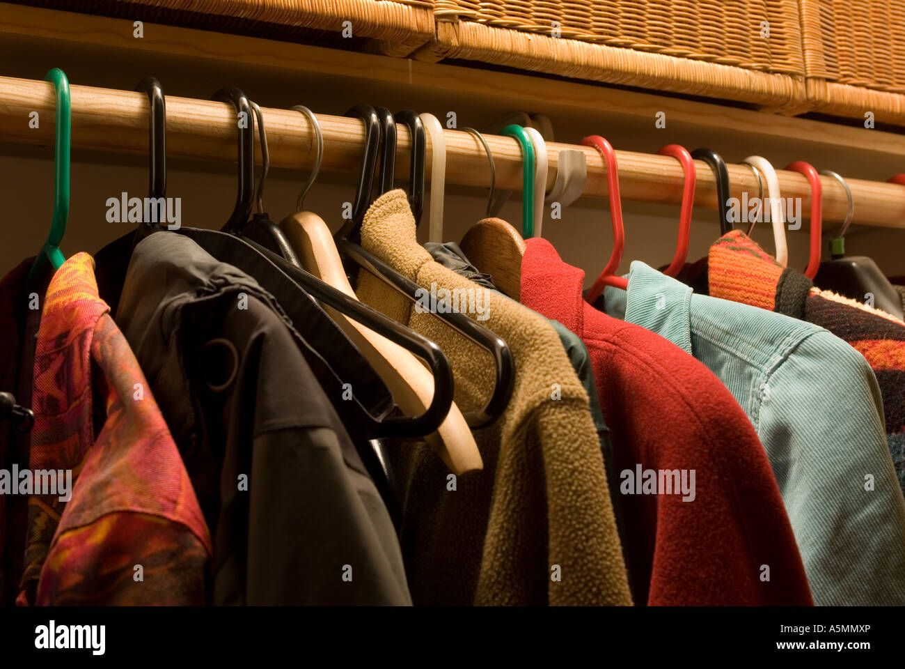Hang coats hi-res stock photography and images - Alamy