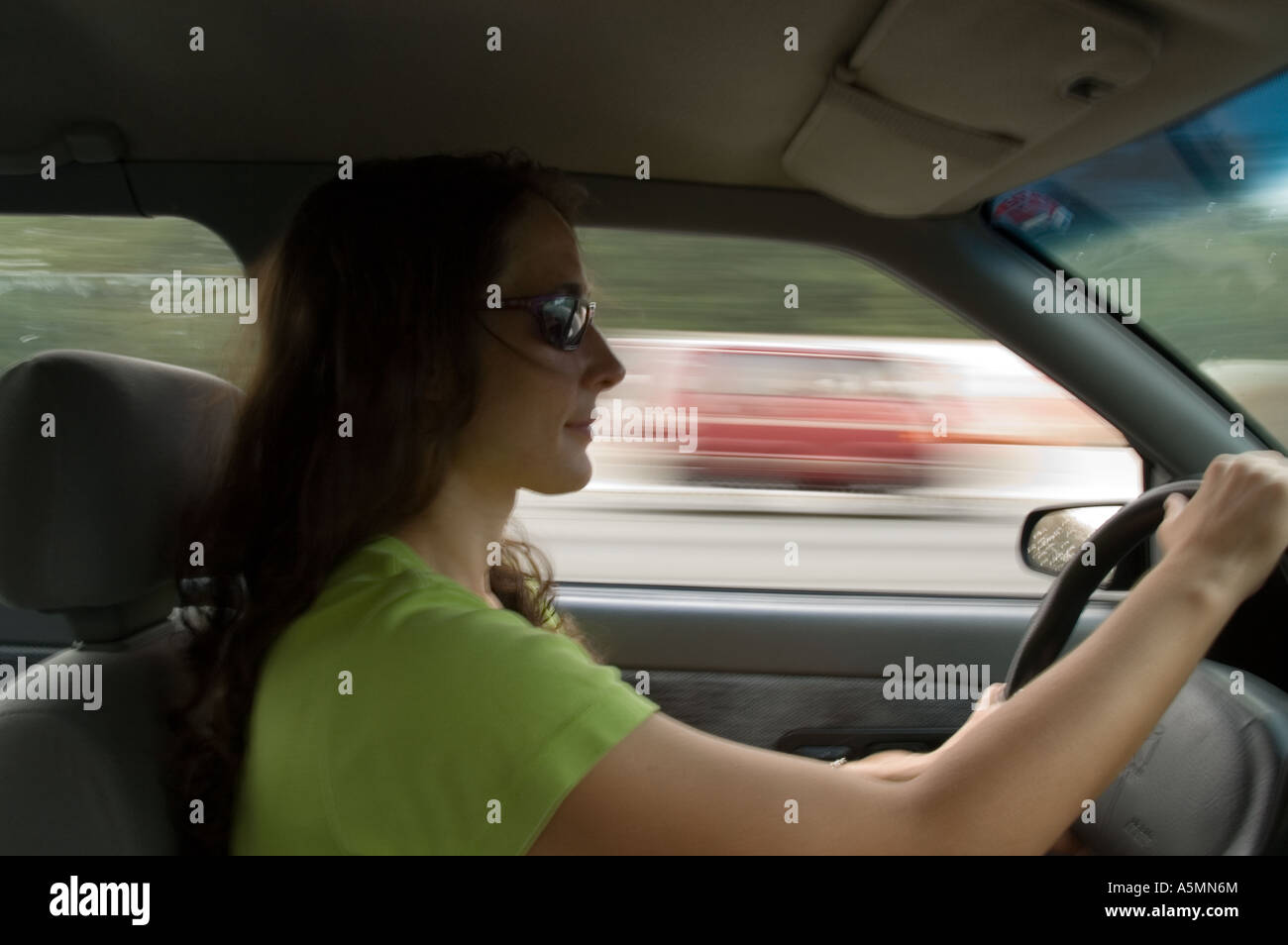 Woman driving car woman drives hi-res stock photography and images - Alamy