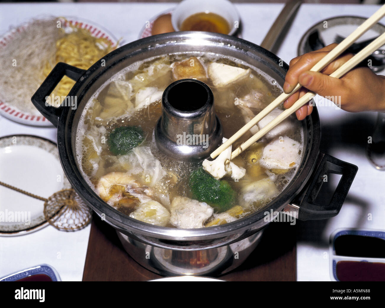 Steamboat pot Malacca Malaysia Stock Photo - Alamy