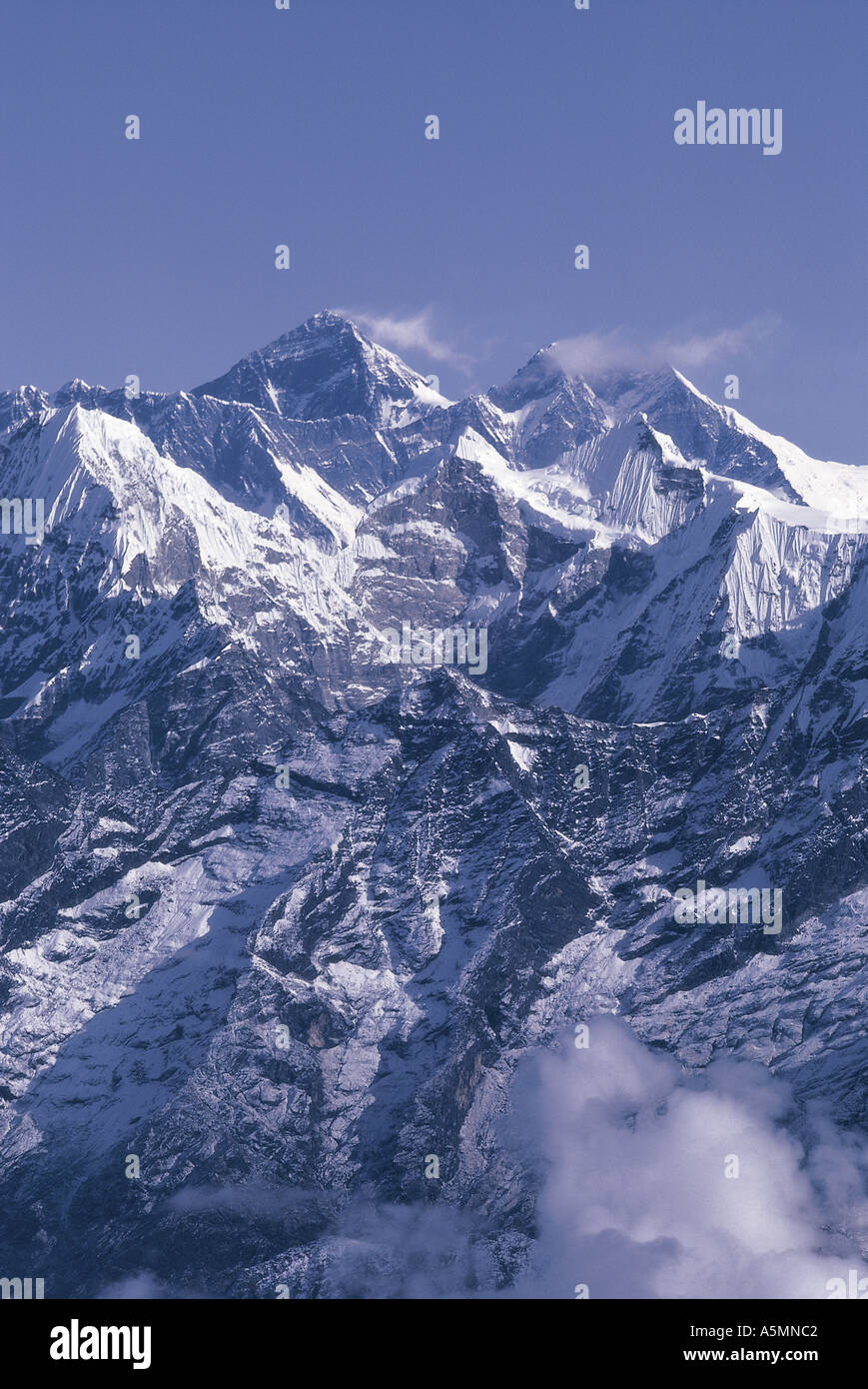 Aerial view of Mt Everest Nepal Stock Photo - Alamy