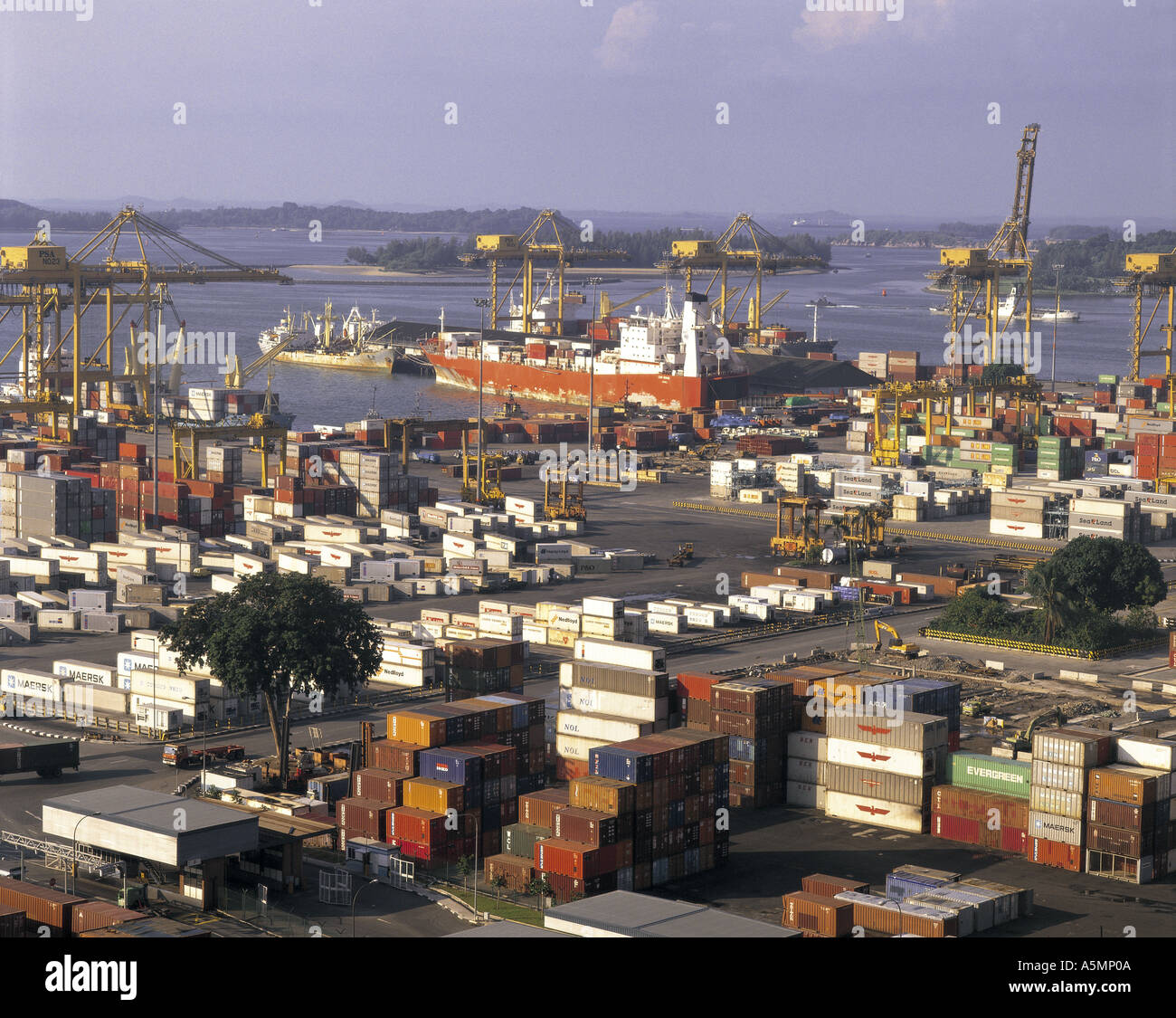 Tanjong Pagar Container Terminal Singapore Stock Photo - Alamy